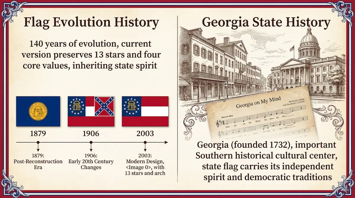 The History of the Georgia Flag - VICDRIA